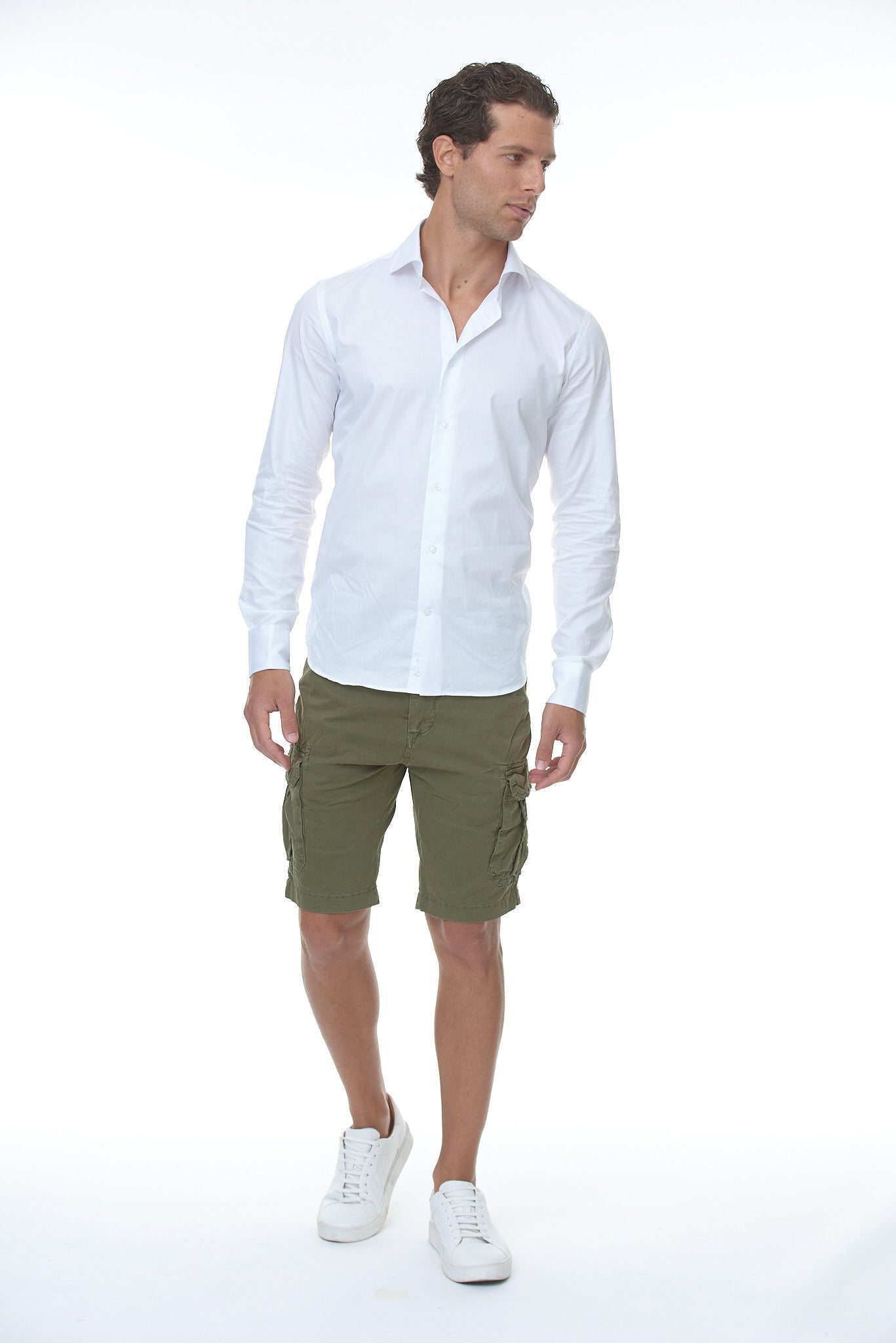 Bermuda Man with Military Green Tasconi – Max Martini Milano